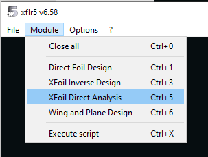 XFoil Direct Analysis